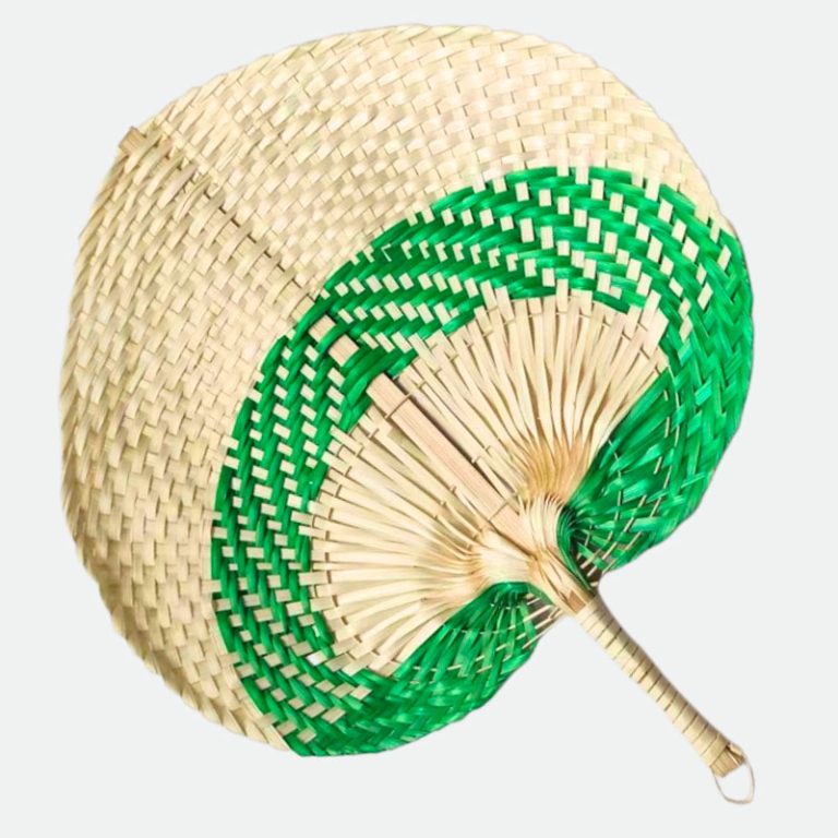 Eventail Vert Bambou Tressé | Eventail Boutique