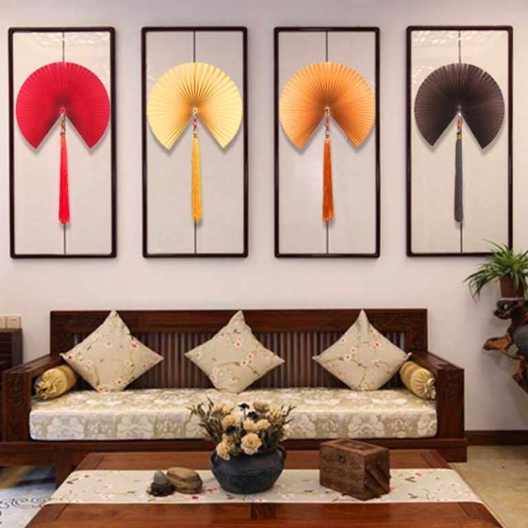 Éventail Decoration Murale Marron | Les Éventails Décoratifs | Eventail ...