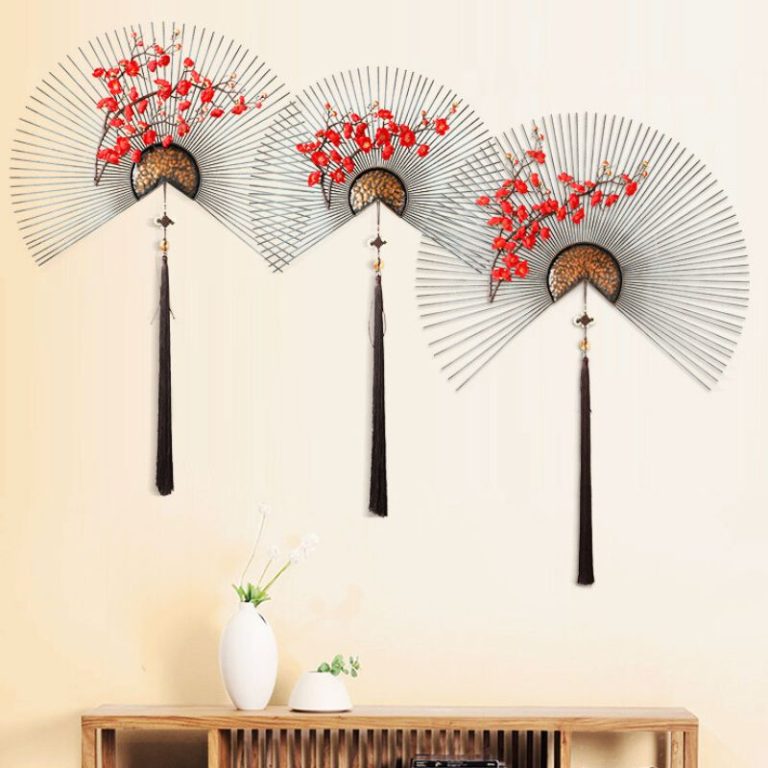 Éventail Decoration Murale Marron | Les Éventails Décoratifs | Eventail ...