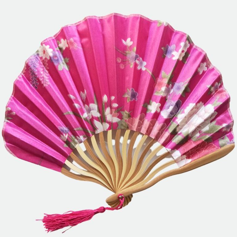 Éventail Japonais Bambou Soie Noir | Eventail Boutique