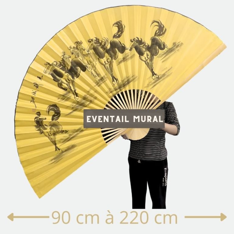 Éventail Mural Metal Mer Bleue | Eventail Boutique