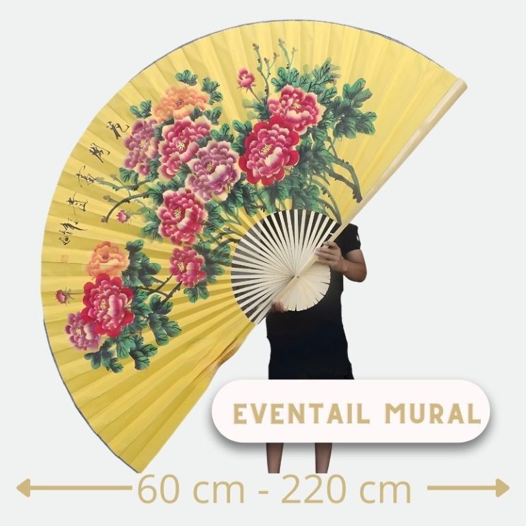 Éventail Decoration Murale Rouge | Eventail Boutique